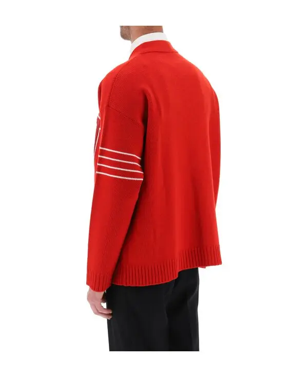 Valentino Garavani Vlogo Patch Knitted Cardigan