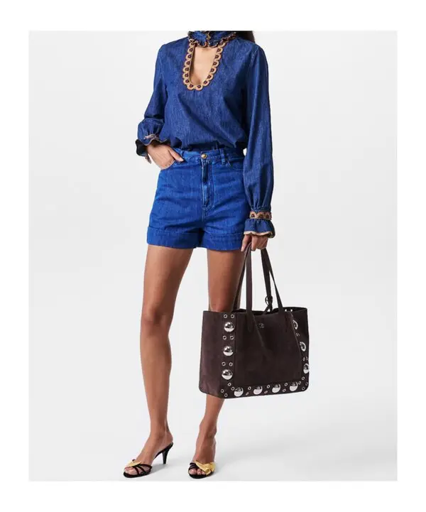 Valentino Garavani Cuffed Denim Shorts