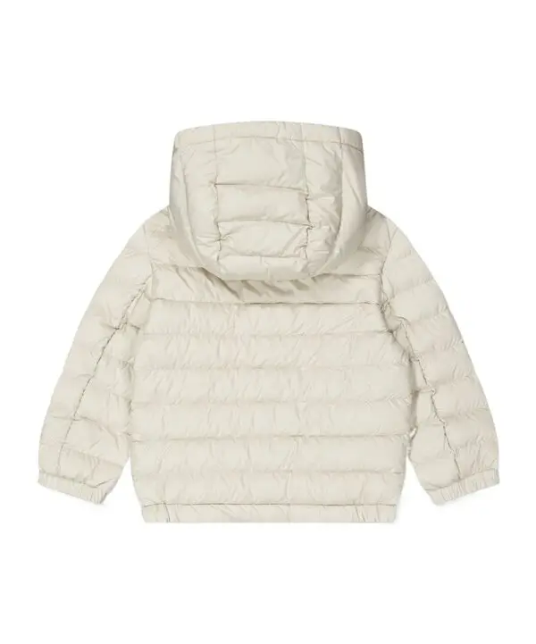 Moncler Logo Patch Hooded Down Jacket