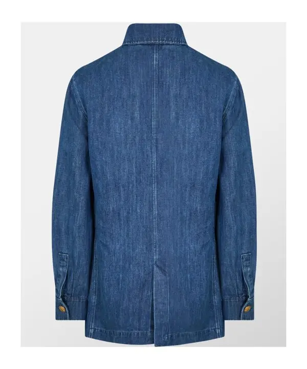 Valentino Garavani Long Sleeve Denim Jacket