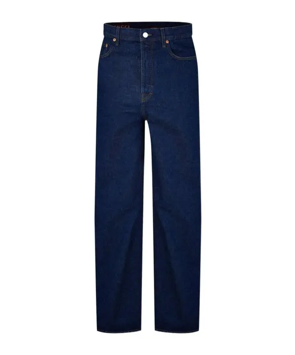 Gucci Logo Patch Jeans
