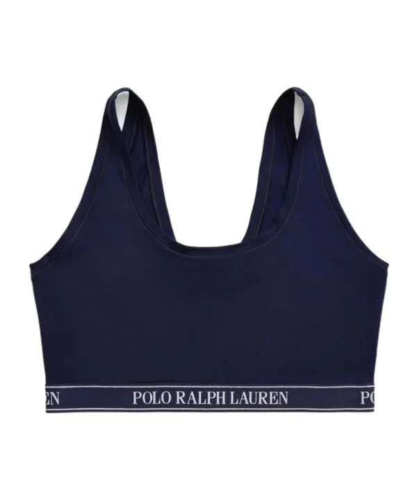 Polo Ralph Lauren Striped Round-neck Bra - Black