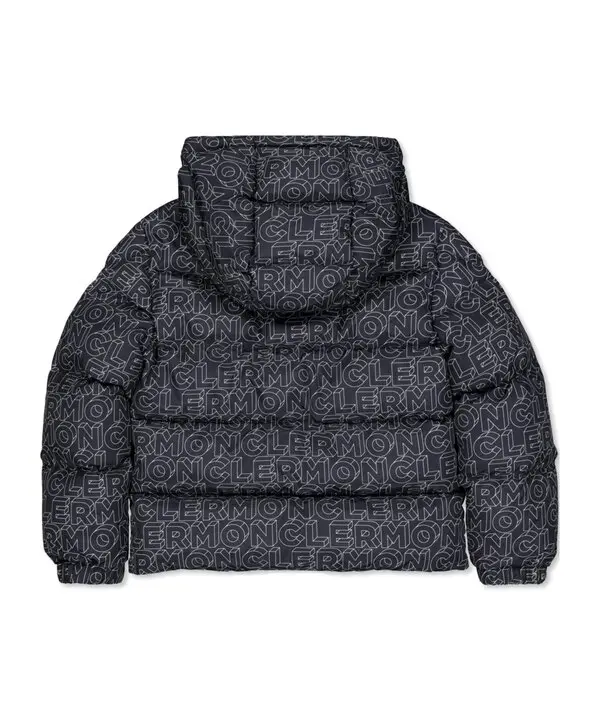 Moncler Logo Patch Hooded Down Jacket