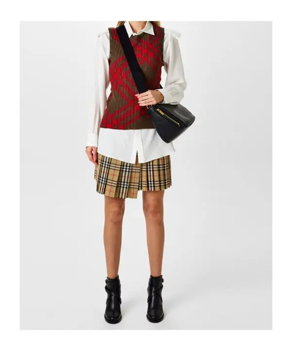 Burberry Check Knit Tank Top