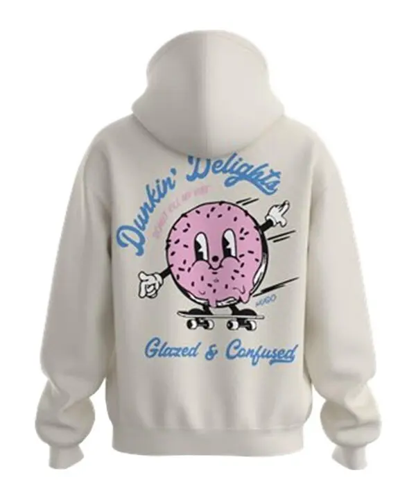 Hugo Boss Cartoon Graphic Print Drawstring Hoodie