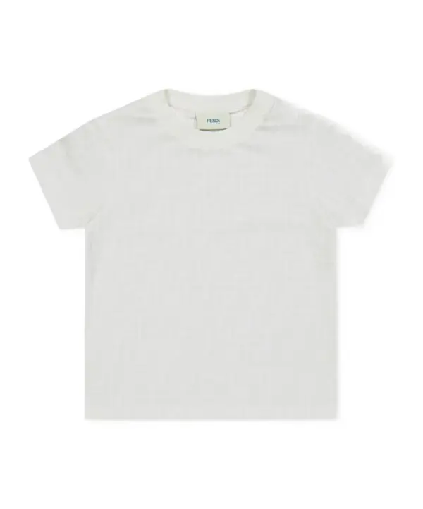 Fendi Emblem Printed T-shirt - White