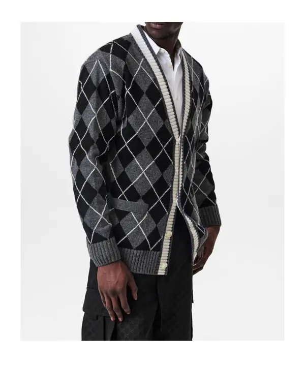 Gucci Argyle Knit Cardigan