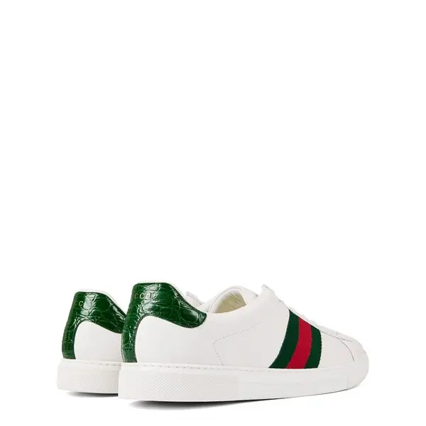 Gucci Low-top Sneakers With Web Stripe And Double G Logo