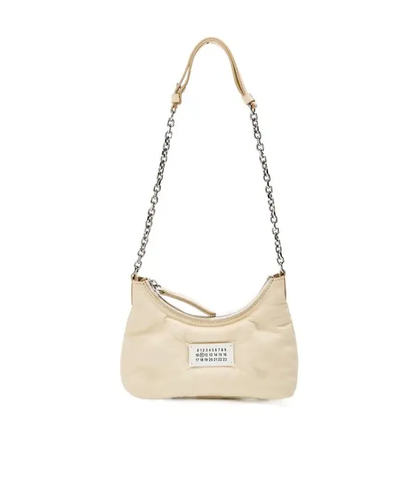 MAISON MARGIELA Logo Shoulder Bag - Nude