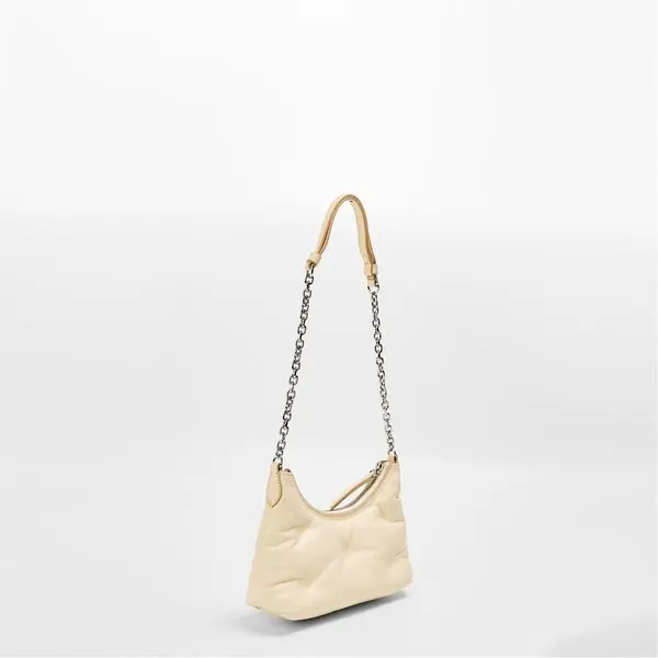MAISON MARGIELA Logo Shoulder Bag - Nude