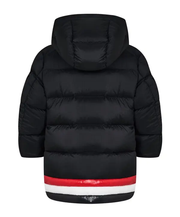 Moncler Logo Patch Hooded Down Jacket