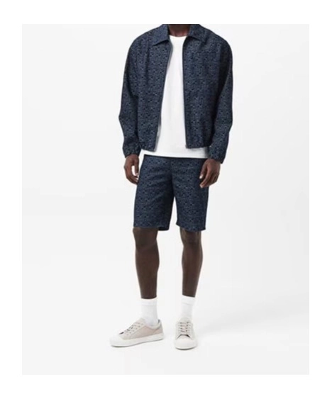Fendi Printed Zip-up Denim Jacket - Black