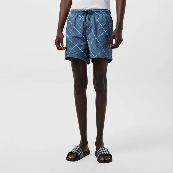 Burberry Checked Swimming Trunks