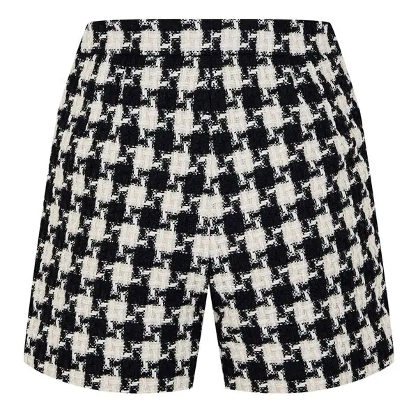 Valentino Garavani Houndstooth Tweed Shorts