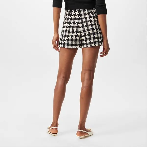 Valentino Garavani Houndstooth Tweed Shorts