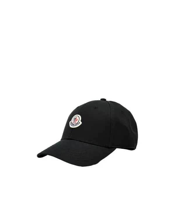 Moncler Baseball Cap With Felt Pattern - Black