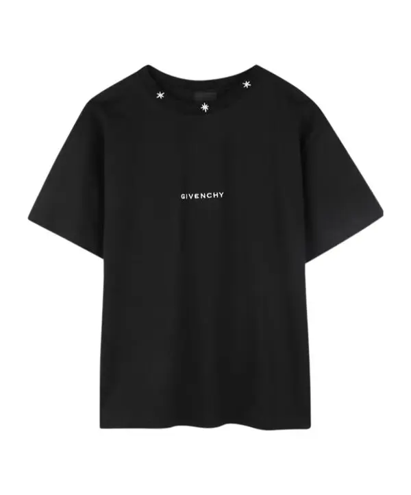 Givenchy Logo Crew Neck T-shirt - Black