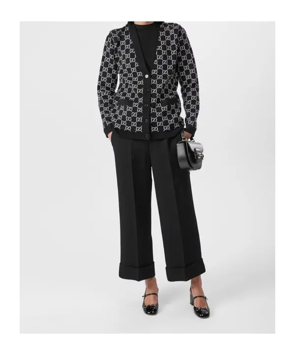 Gucci Gg Reversible Jacquard Cardigan