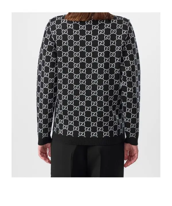 Gucci Gg Reversible Jacquard Cardigan