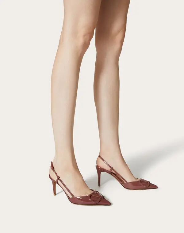 Valentino Garavani Vlogo Signature Pointed Toe Slingback Pumps