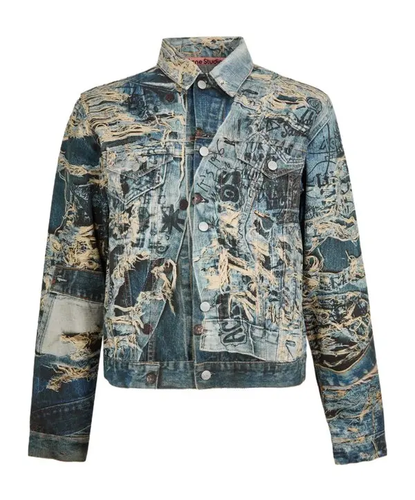 Acne Studios Printed Denim Jacket