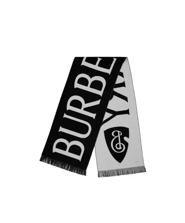 Burberry Football Logo Scarf - Black