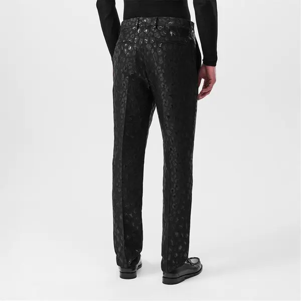 Versace Leopard Print Tailored Trousers