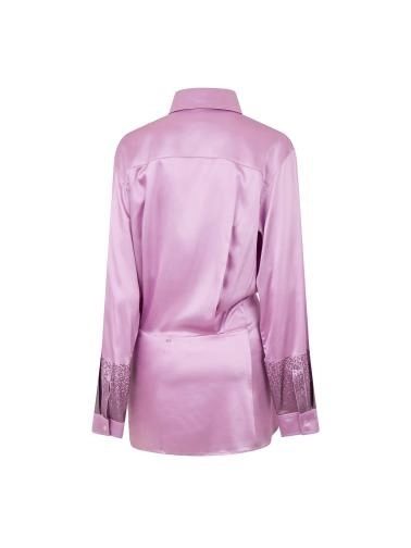 Off-White Duchesse Twist-front Mini Dress