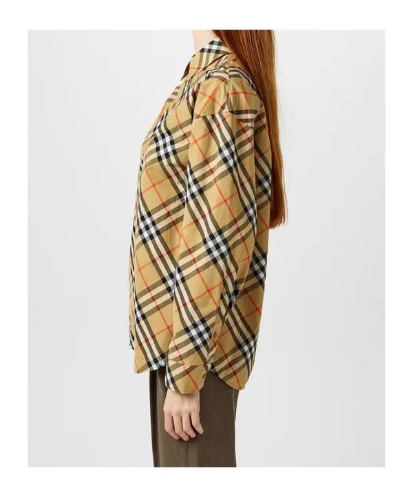 Burberry Plaid Long-sleeve Shirt