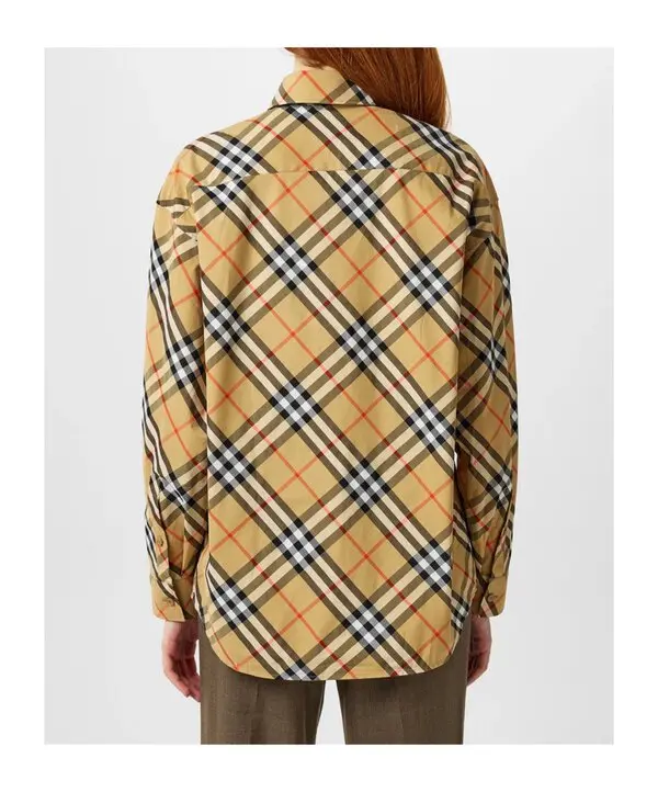 Burberry Plaid Long-sleeve Shirt