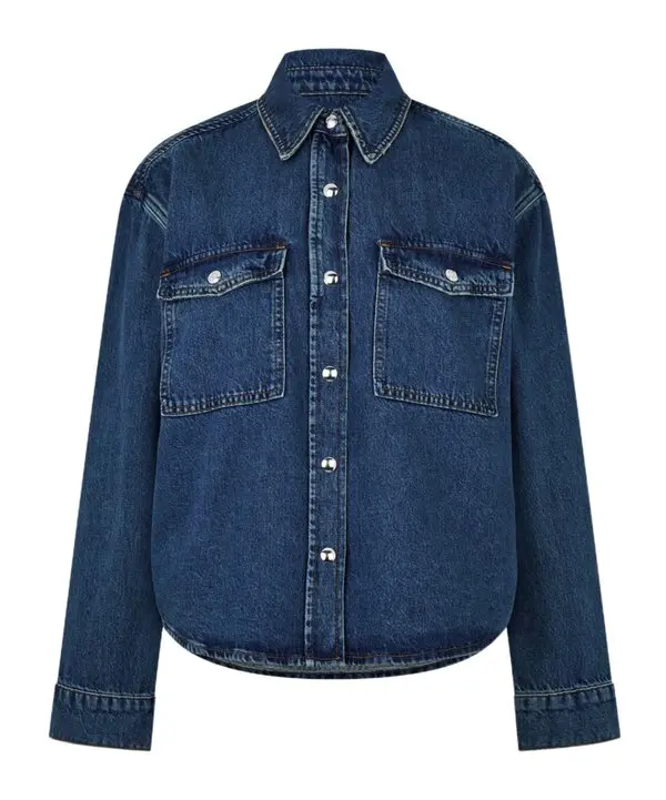 ANINE BING Paxton Shirt - Blue