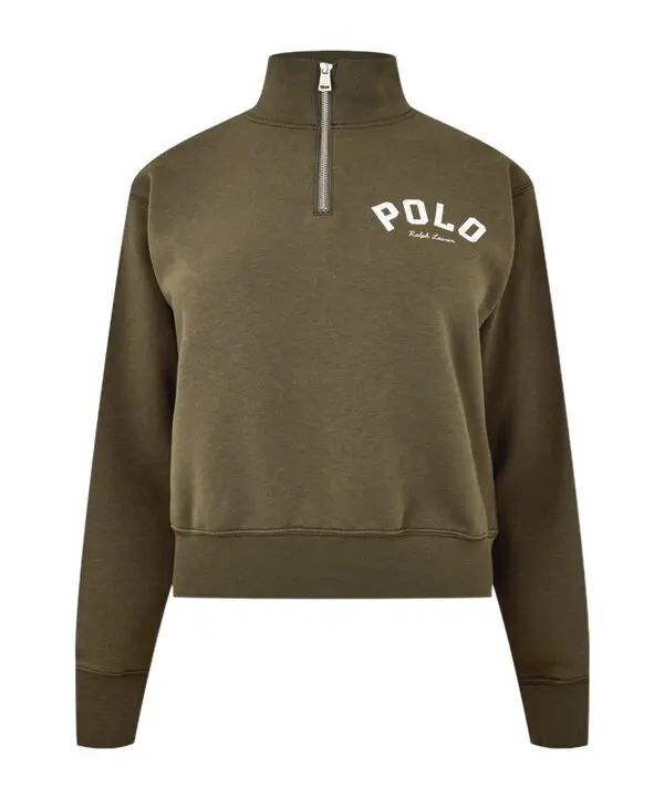 Polo Ralph Lauren Zip-up Sweatshirt With Logo - Green