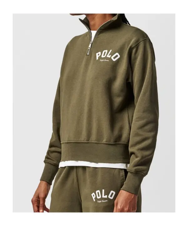Polo Ralph Lauren Zip-up Sweatshirt With Logo - Green