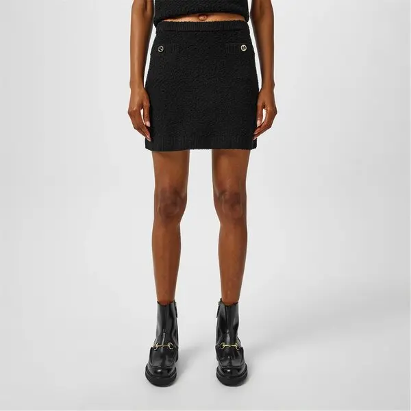 Gucci Wool Knit Mini Skirt
