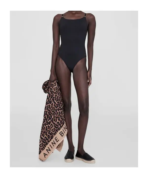 ANINE BING Halter One-piece Swimsuit
