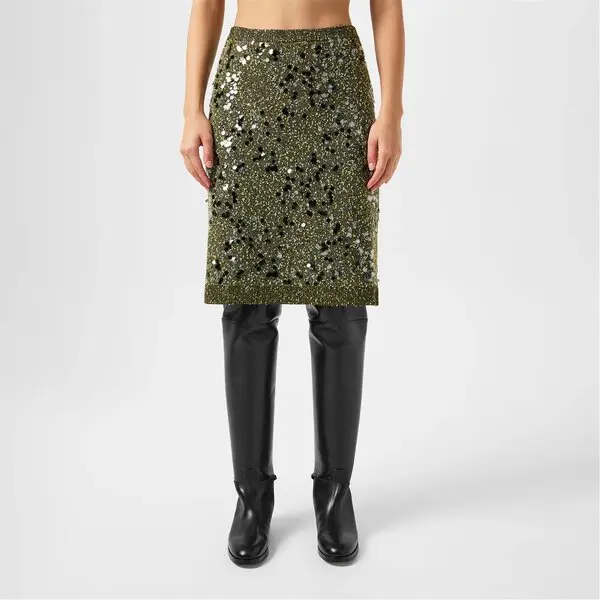Gucci Sequin Knit Skirt