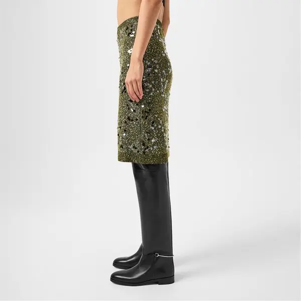 Gucci Sequin Knit Skirt