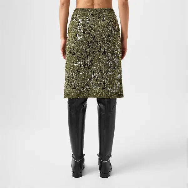Gucci Sequin Knit Skirt