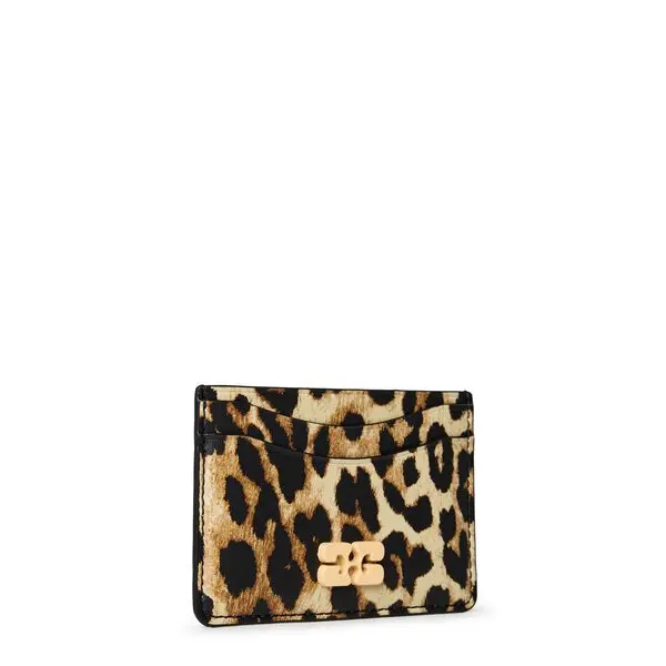 GANNI Leopard Print Card Holder