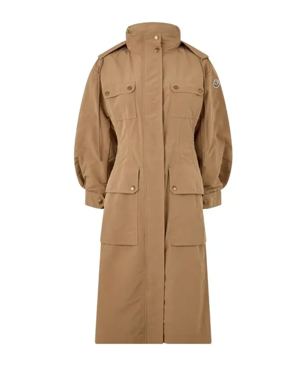 Moncler Logo Mid Length Trench Coat