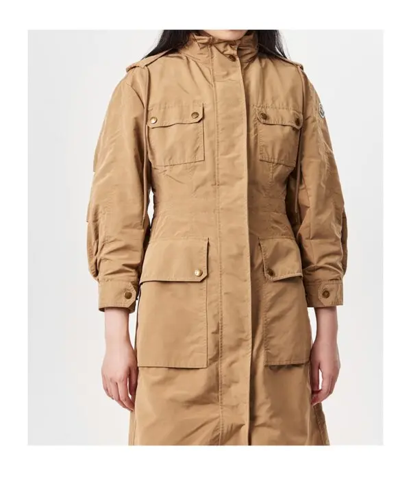 Moncler Logo Mid Length Trench Coat
