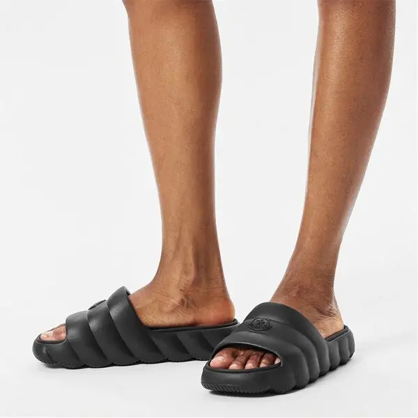 Moncler Quilted Logo Slides