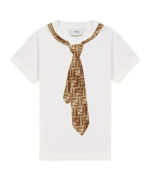 Fendi Ff Tie-dye T-shirt - White