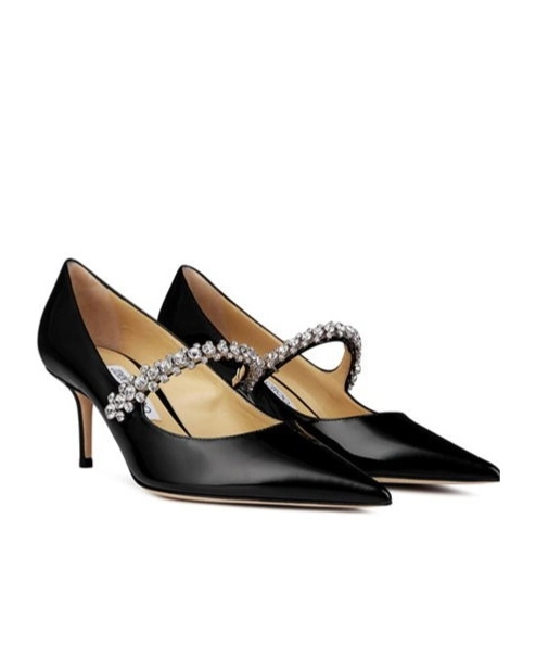 JIMMY CHOO Bing Pump 65 With Crystal Embellishments
