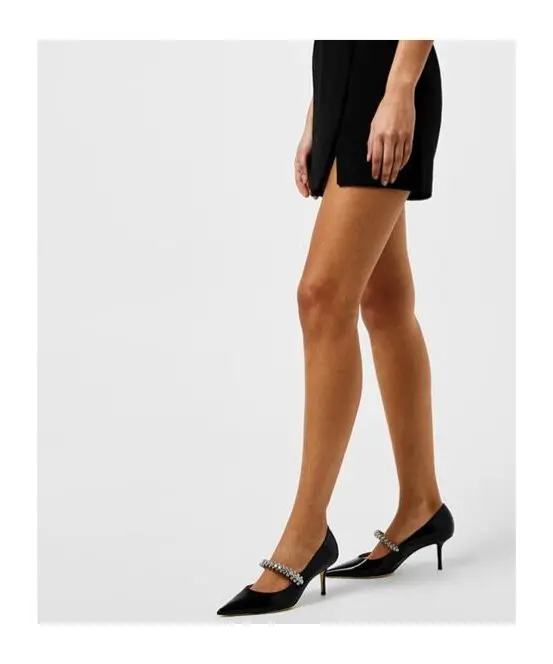 JIMMY CHOO Bing Pump 65 With Crystal Embellishments