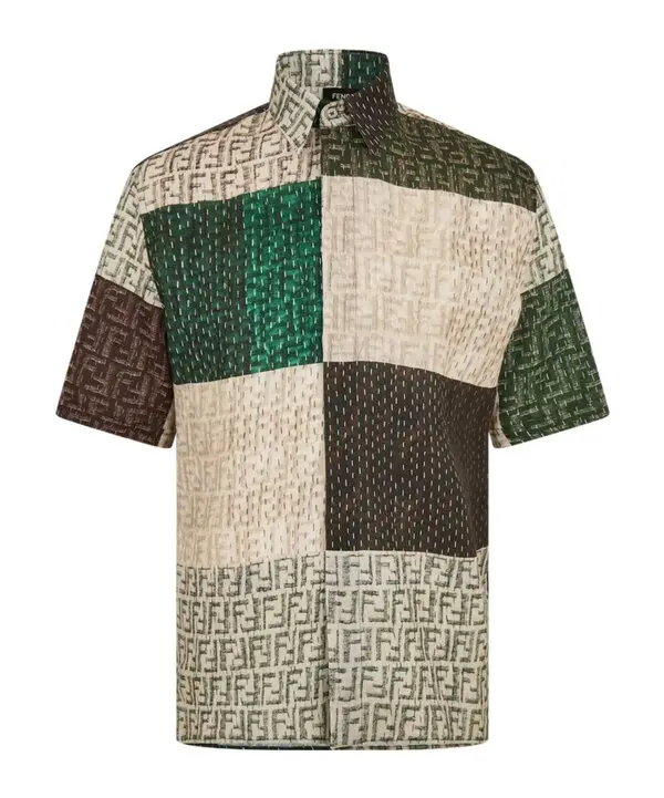 Fendi Linen Ff Print Shirt