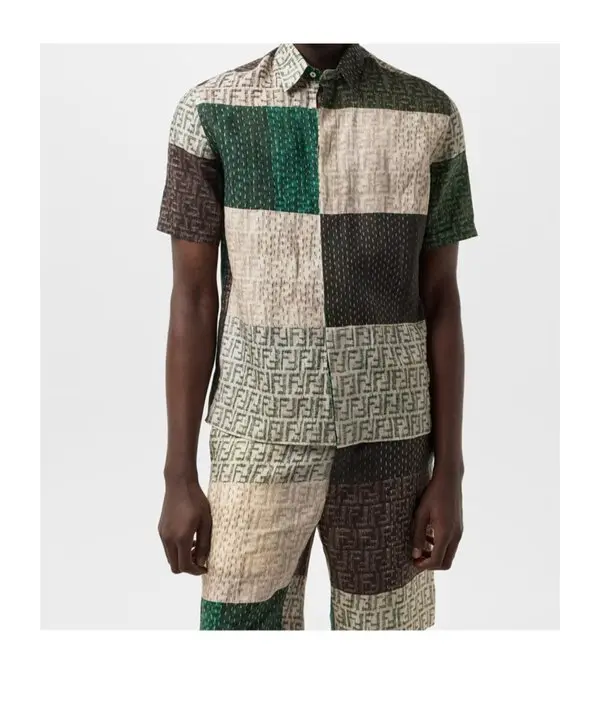 Fendi Linen Ff Print Shirt
