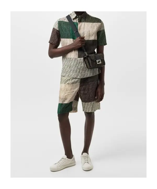 Fendi Linen Ff Print Shirt