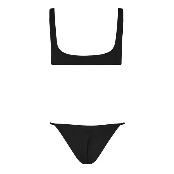 Off-White Off" Printed Bikini