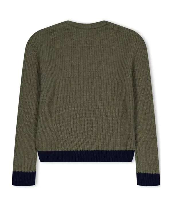 Moncler Color-block Long-sleeve Sweater